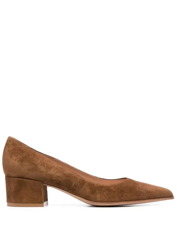 GIANVITO ROSSI Piper 40mm Suede Pumps - Brown