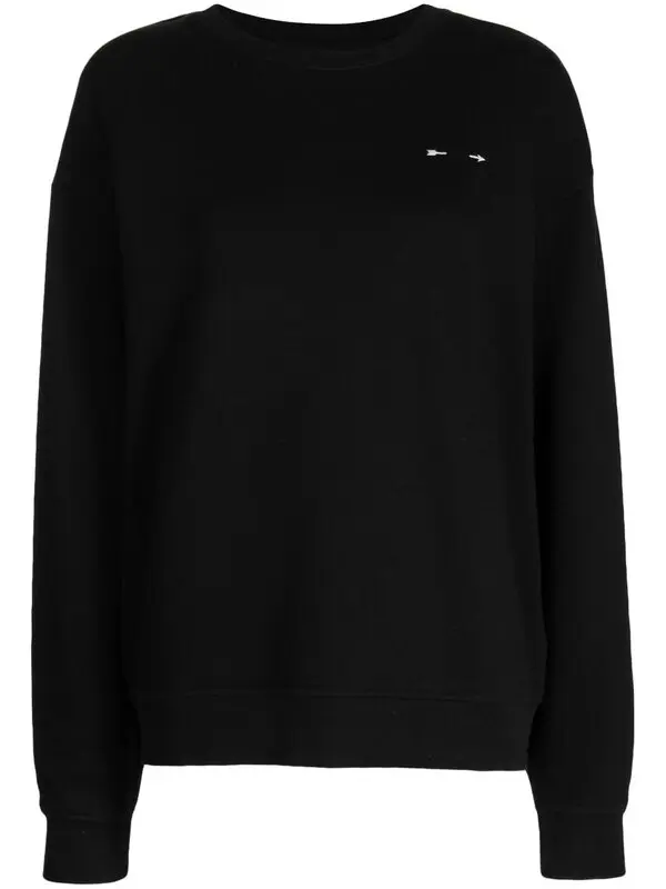 The Upside Saturn Logo-embroidered Sweatshirt - Black