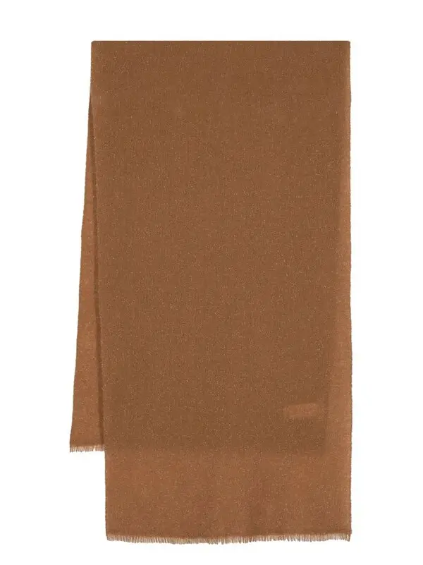Fabiana Filippi Metallic-threading Frayed-hem Scarf