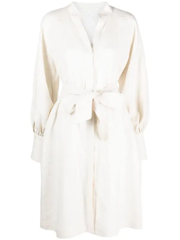 Eleventy Belted Linen Dress