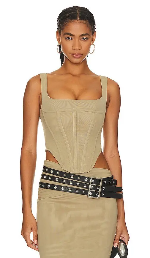 Miaou Campbell Corset - Silver Sage