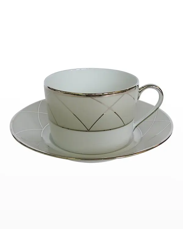 HAVILAND Clair De Luna Arch Teacup Set