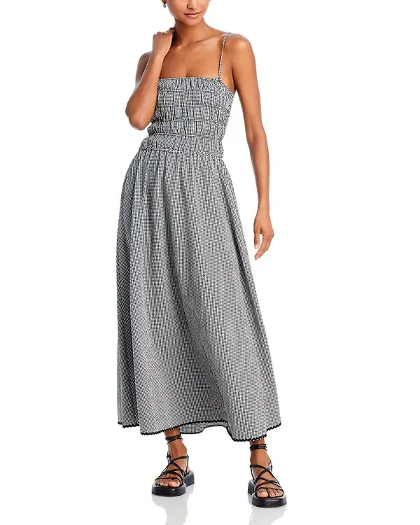 Solid & Striped The Delta Midi Dress - Blackout Marshmallow