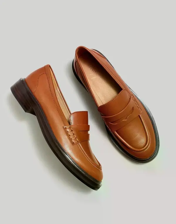 Madewell The Vernon Leather Loafer - Dried Maple