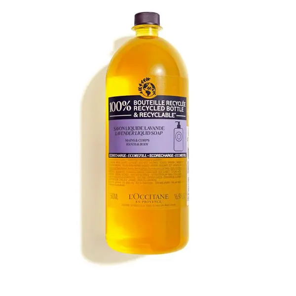 L'OCCITANE Shea Lavender Hands & Body Liquid Soap Refill 16.9 Fl Oz - One-color