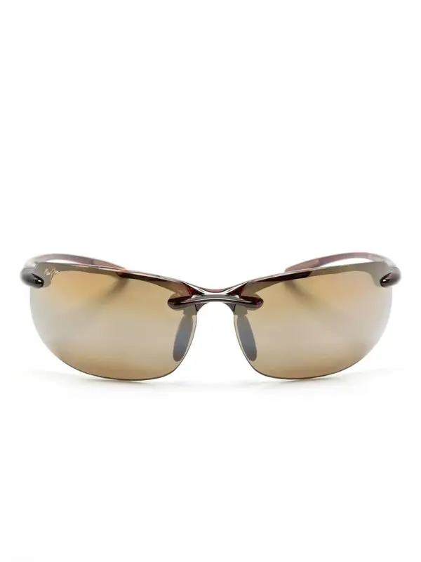 Maui Jim Banyans Rimless Sunglasses - Brown