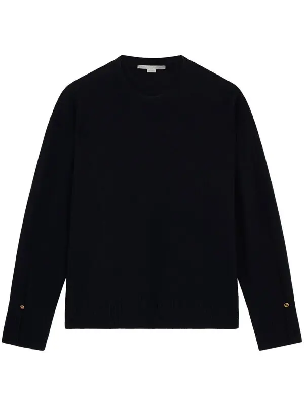 Stella McCartney Iconics Split-cuff Jumper - Black