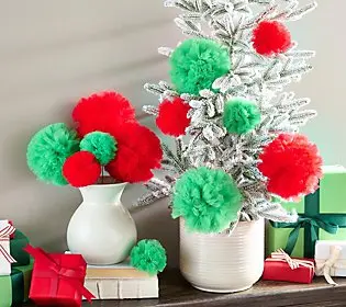 FIERCE HOME Set Of 12 Holiday Pouf Picks