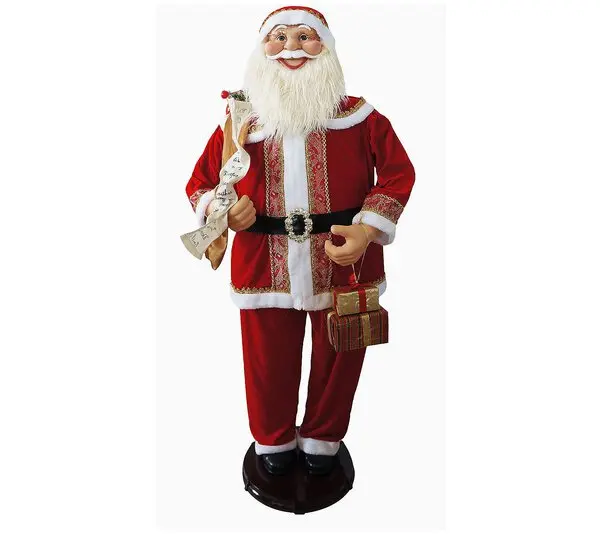 HAUTE DECOR Christmas Time 58-in Dancing Santa Claus With N Ughty & Nice