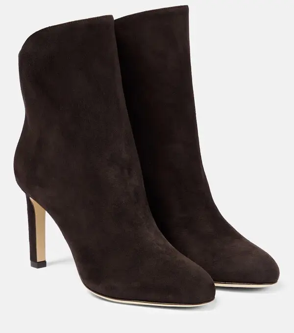 JIMMY CHOO Karter 85 Suede Ankle Boots