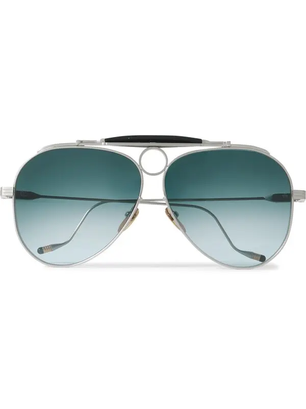 JACQUES MARIE MAGE Diamond Cross Ranch Aviator-style Sunglasses
