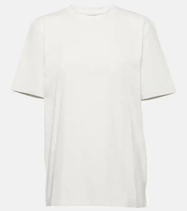 Saint Laurent Oversized Cotton T-Shirt White Editorialist