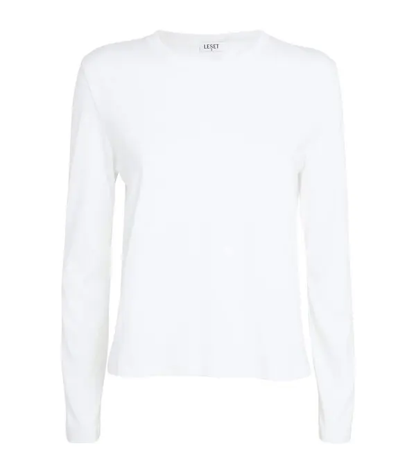 LESET Maya Long-sleeved T-shirt - White