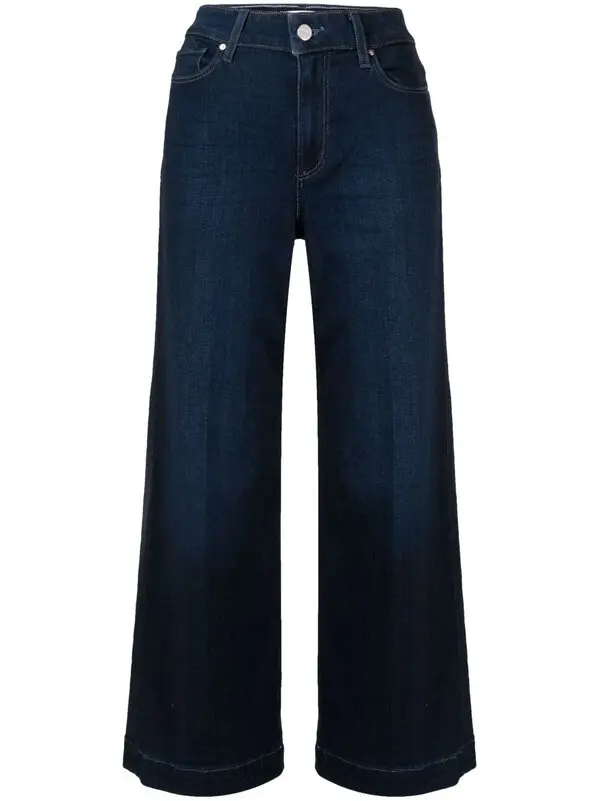 Paige Logo-patch Cropped Jeans