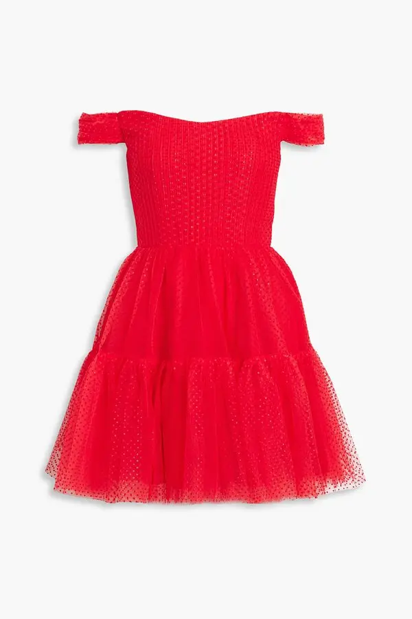 white christmas dresses Daisy Embroidered Tulle Dress 2 / Noir/Multi main image 1