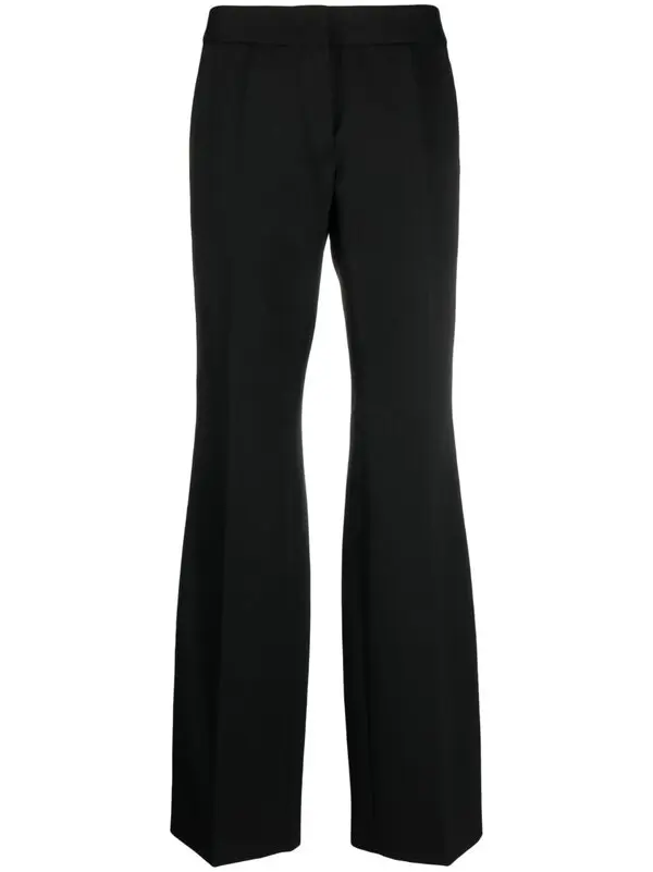 JIL SANDER Wool-cotton Wide-leg Trousers