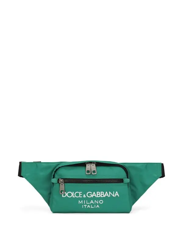 Dolce & Gabbana Embossed Logo Belt Bag - Green