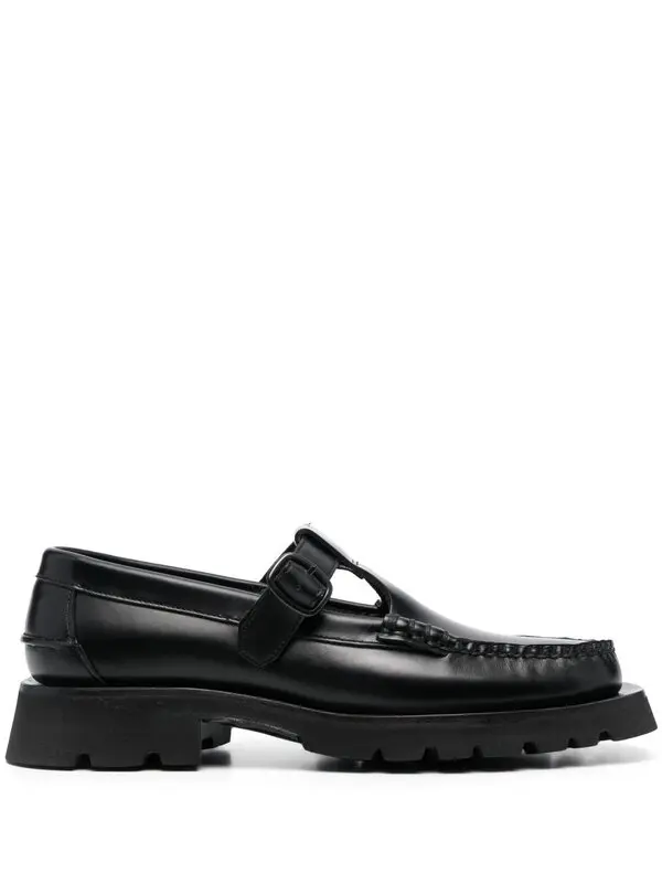 Hereu Alber T-bar Leather Loafers - Black