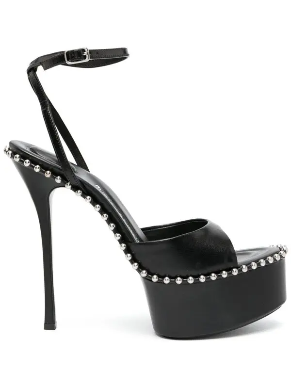 Alexander Wang Nova 145mm Platform Leather Sandals