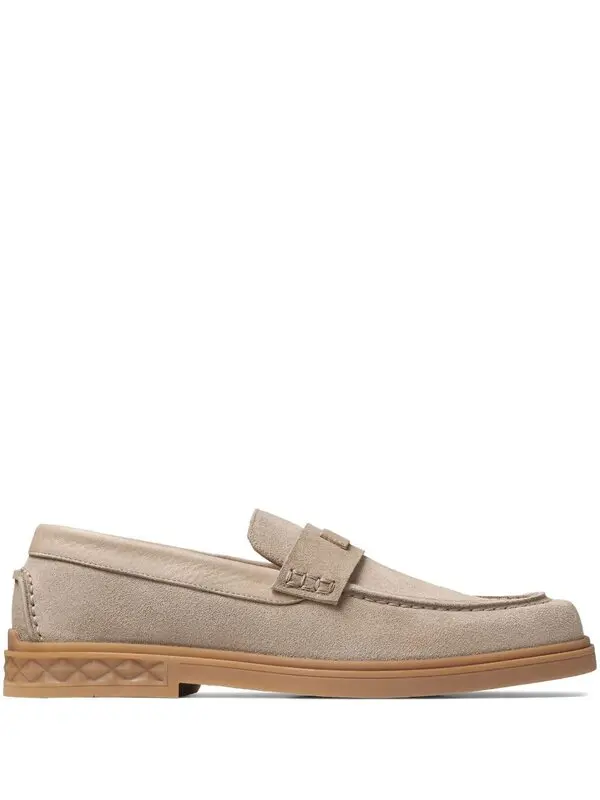 JIMMY CHOO Josh Driver Penny Loafers - Neutrals