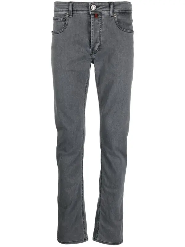 BILLIONAIRE Mid-rise Straight-leg Jeans - Grey