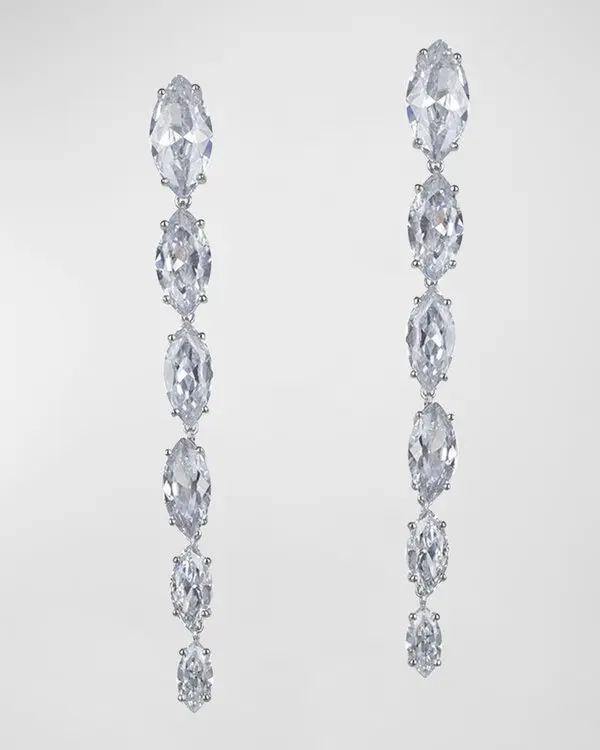KENNETH JAY LANE Marquis Cubic Zirconia Drop Earrings