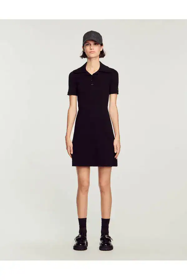ruched rib knit dress Bishop + Young main image 1
