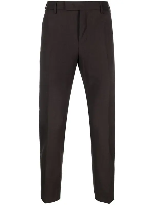 PT TORINO Tailored Wool Trousers - Brown