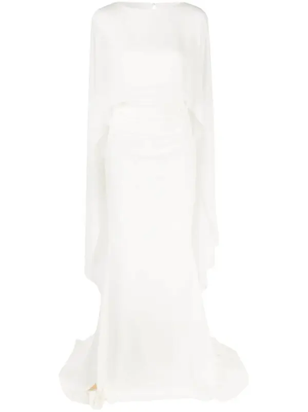 Talbot Runhof Mermaid Cape Gown