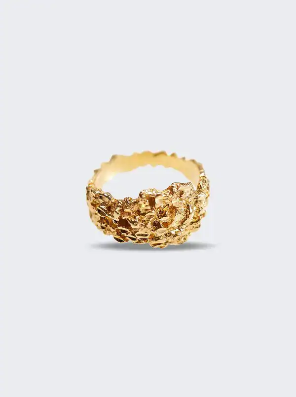 Veneda Carter Wide Ring - Gold | Editorialist