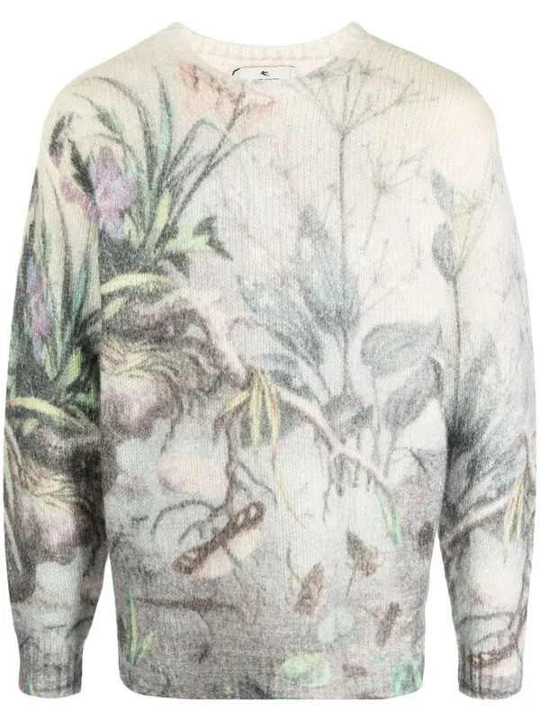 Etro Intarsia-knit Wool Sweatshirt