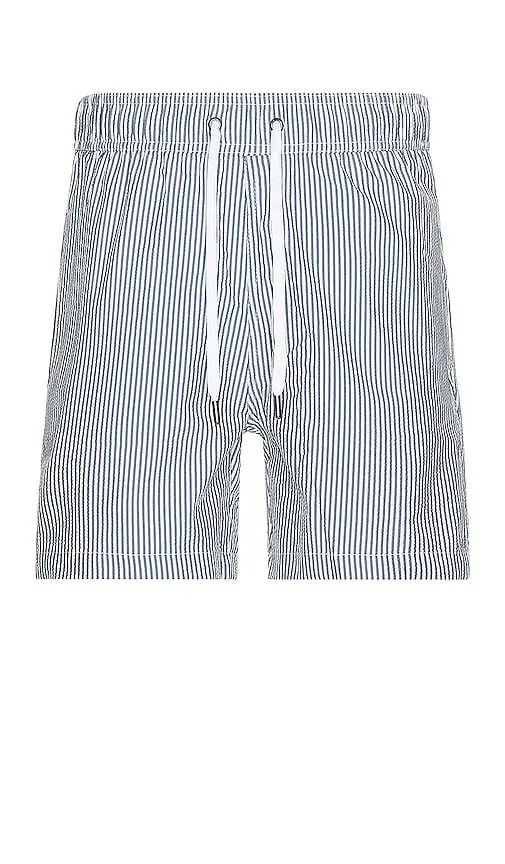 Onia Charles 5 Shorts - Deep Navy & White