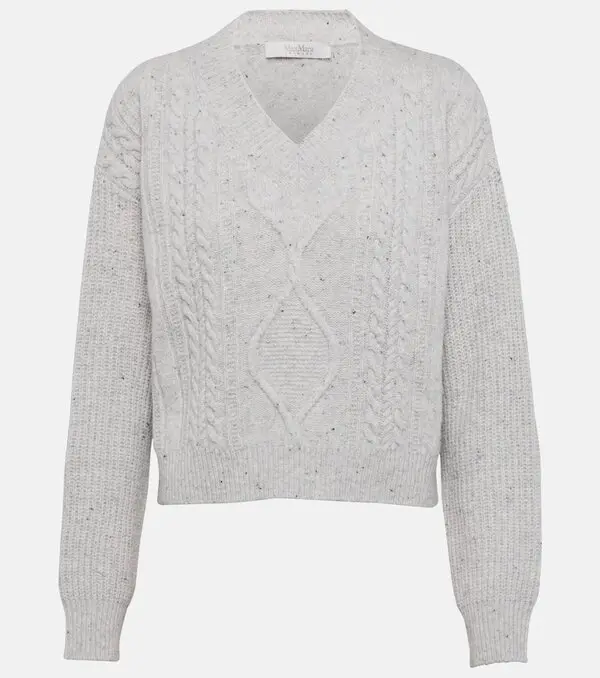 Max Mara Carmela Wool-blend Sweater - White