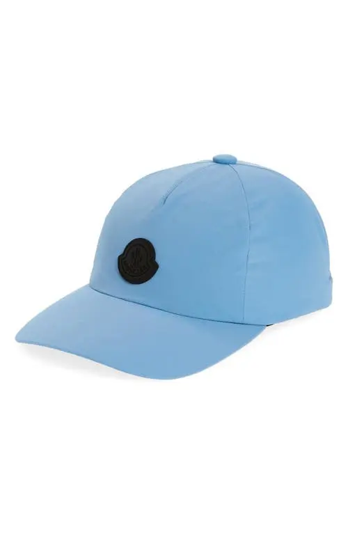 Moncler Logo Patch Baseball Cap - Light Blue