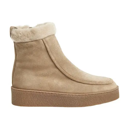 Flattered Simone Booties In Sand_suede - 52% Off | Editorialist