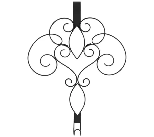 HAUTE DECOR Scrollwork Wreath Hanger W/ Full Sc Ll