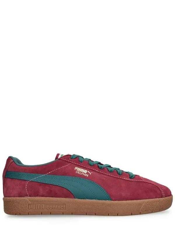 Buy PUMA Delphin Suede Sneakers - Red,green At 50% Off | Editorialist