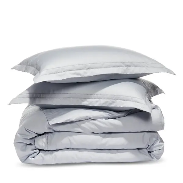 HUDSON PARK COLLECTION 680-thread Count Cotton Sateen Duvet Cover Set, King Exclusive - Cloud