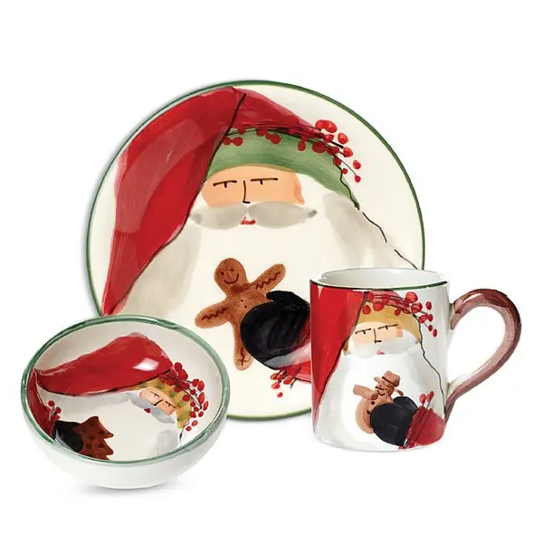 VIETRI 3 Piece Old St. Nick 2021 Bambini Set