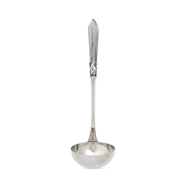 VIETRI Aladdin Antique Look Soup Ladle - Light Grey