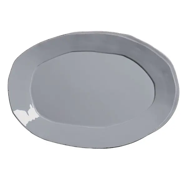 VIETRI Lastra Oval Platter - Grey