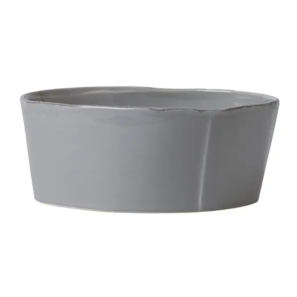 VIETRI Lastra Large Serving Bowl - Gray