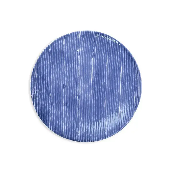 VIETRI Santorini Striped Salad Plate - Blue