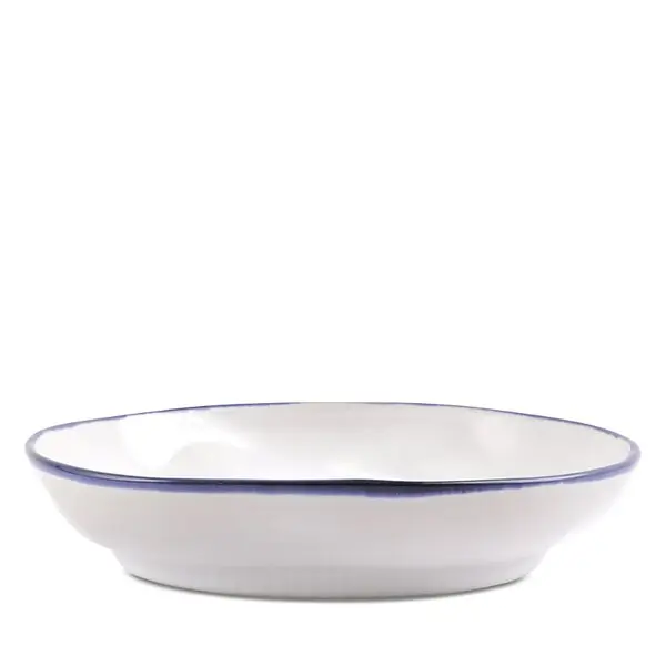 VIETRI Aurora Edge Pasta Bowl - White