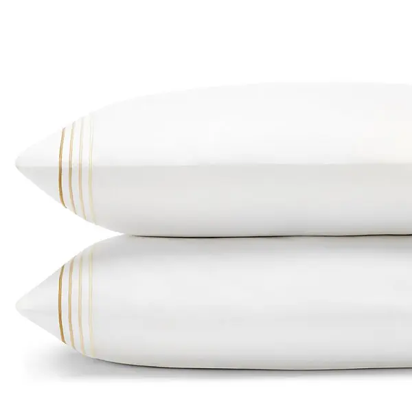 Frette Cruise Standard Pillowcase, Pair Exclusive - White/beige