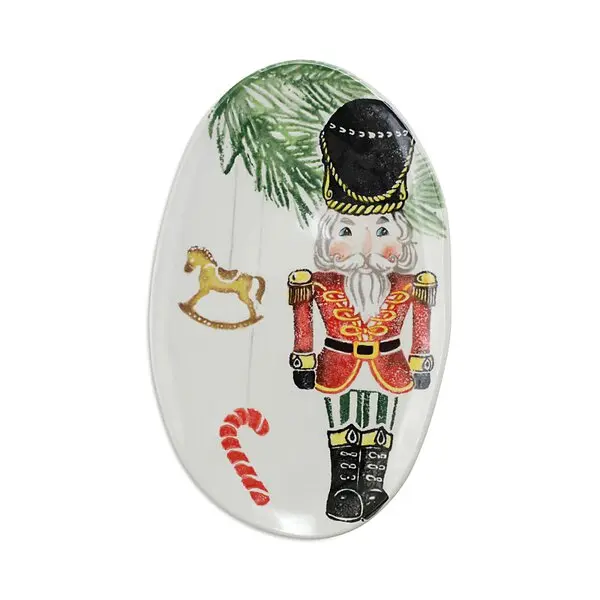 VIETRI Nutcrackers Small Oval Platter