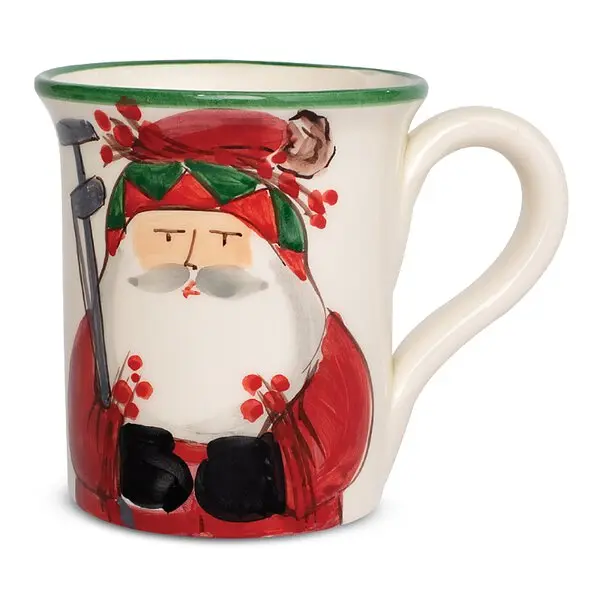 VIETRI Old St. Nick 2021 Golfing Mug - Multi