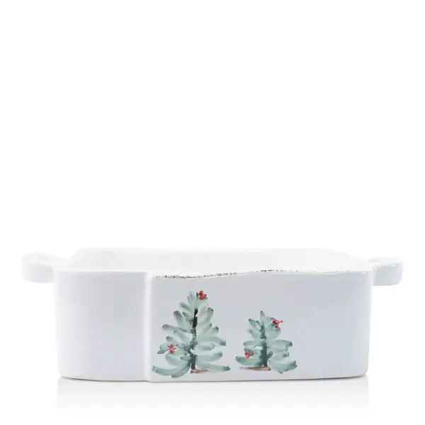VIETRI Lastra Holiday Square Baker - Multi