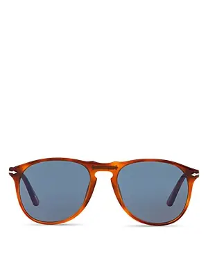 Persol Icons Collection Evolution Pilot Square Sunglasses, 55mm - Sienna | Editorialist