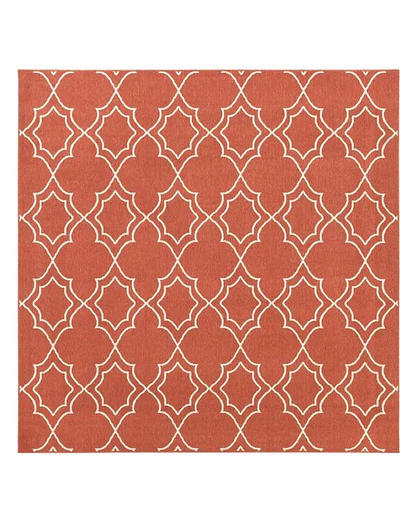 LIVABLISS Alfresco Alf A Square Area Rug, 8'10 X 8'10 - Rust